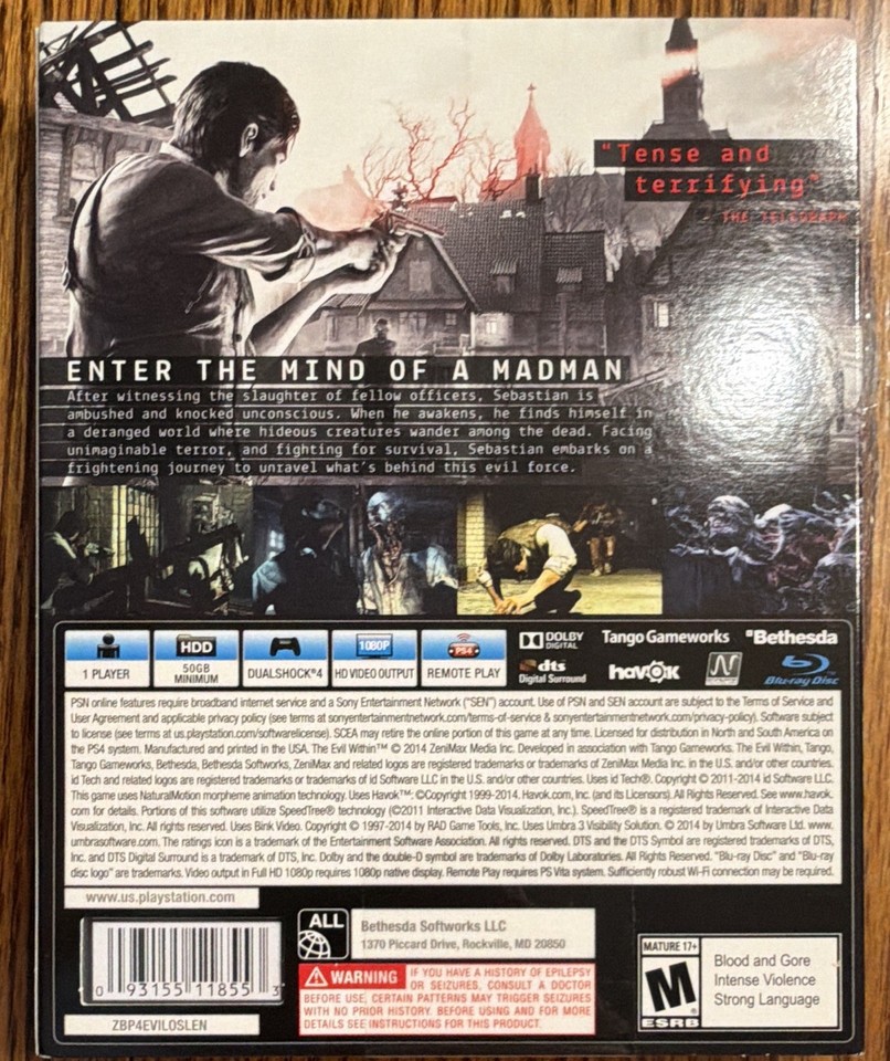The Evil Within, PS4, Brand New, Factory Sealed! | eBay