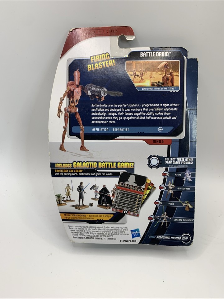 Star Wars Movie Heroes 2012 BATTLE DROID - Tan/Geonosian Arena - MH04 ...