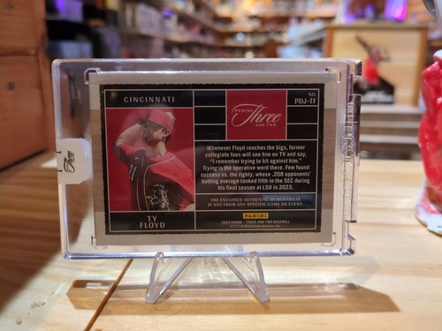 2024 PANINI THREE AND TWO TY FLOYD PROSPECT PATCH /49 CINCINNATI REDS ...