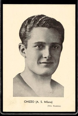 Cartolina calcio calciatore Chizzo A.S Milano | eBay