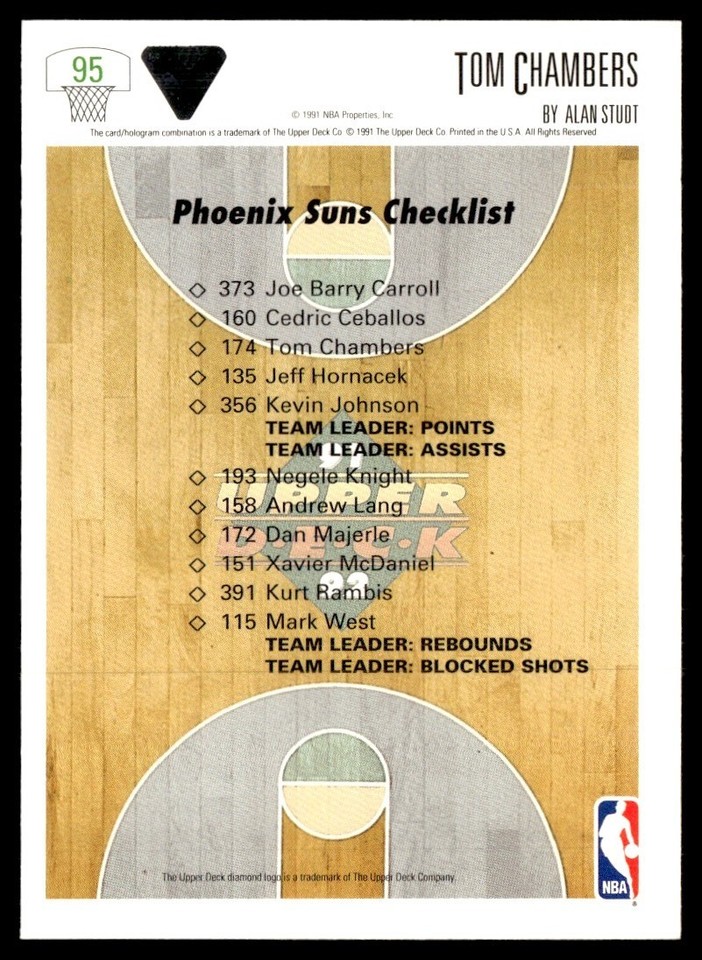 1991-92 Upper Deck Tom Chambers #95 | eBay