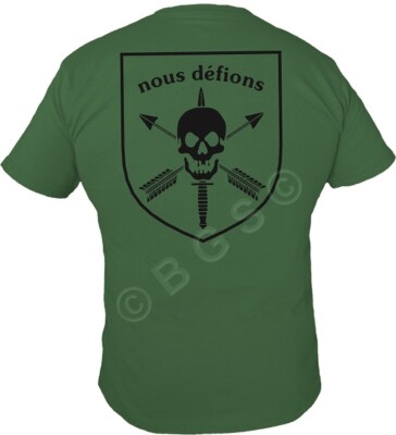 NOUS DEFIONS or WE DEFY Special Forces SS T shirt GREEN Spec ops Pro ...
