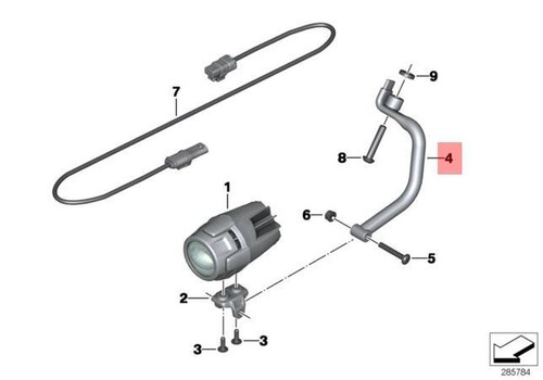 Genuine BMW K48 Bracket Left OEM 63178522489 | eBay