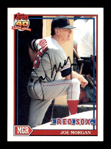 1991 Topps #21 Joe Morgan - On Card Autograph | eBay