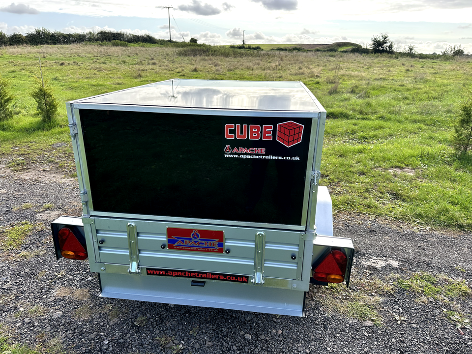 Brand New Apache 7X4 Box Trailer Mini Cube 74 UK Manufactured BOX ...