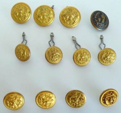 12 VTG US Navy American Eagle Brass Military Uniform Superior Quality ...