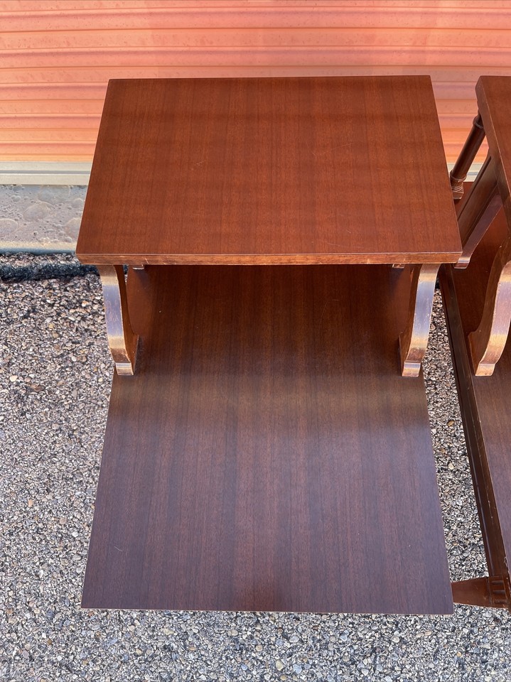 Pair Of Vintage Mersman End Table Genuine Mid Century Modern Tiered ...
