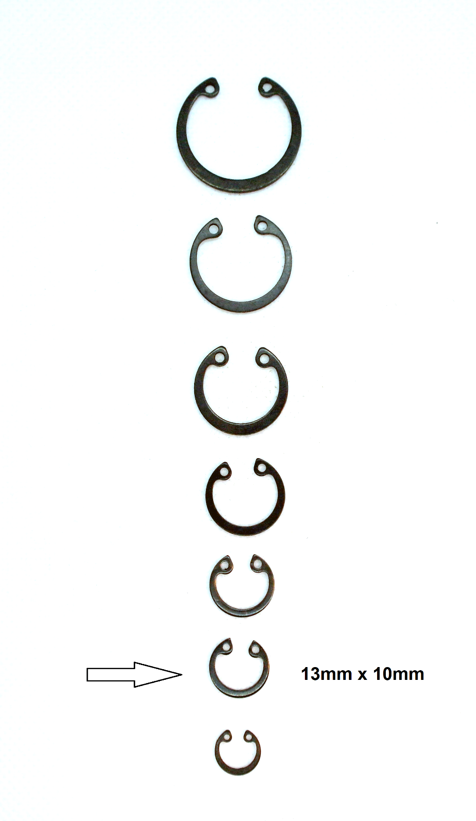 Circlips Internal Assortment Set (7 Circlips) DIN472 retaining tapered ...