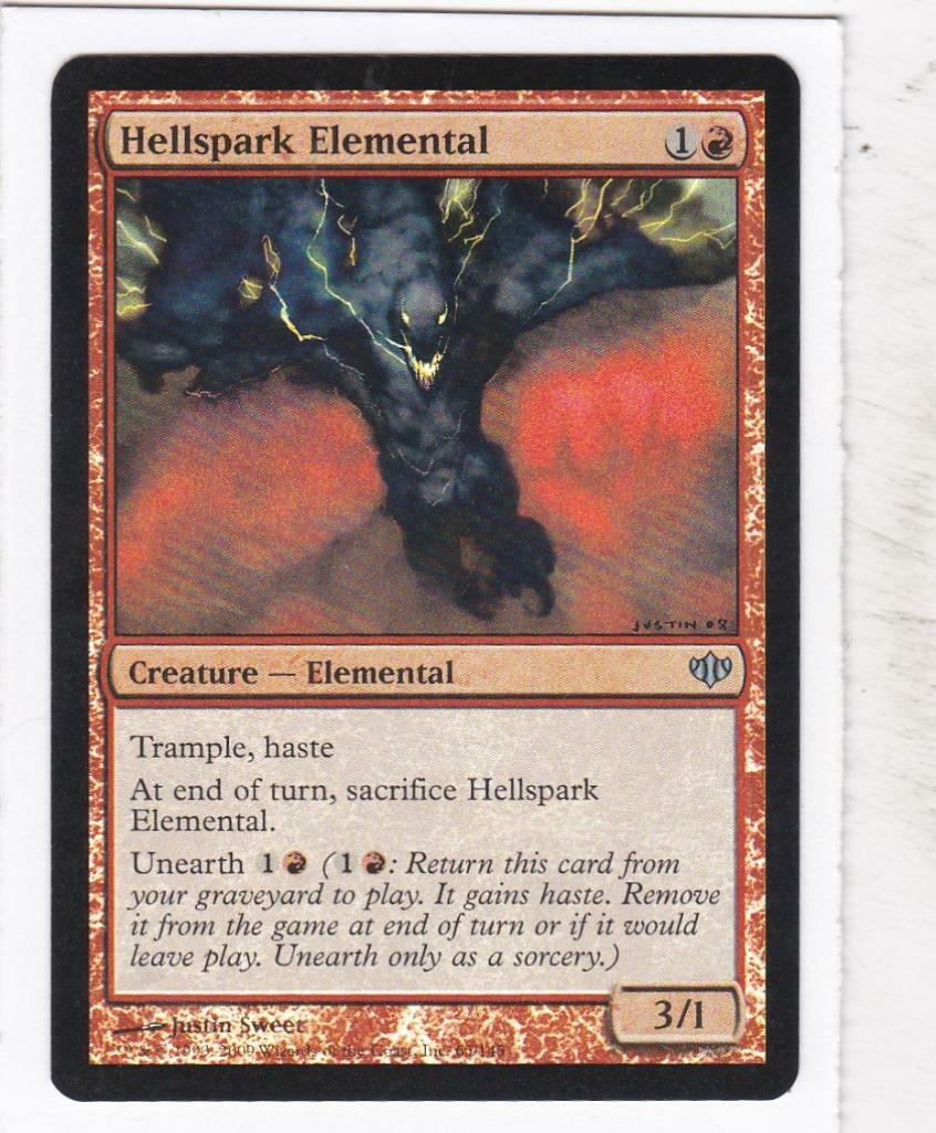 MTG: Conflux: Foil: Hellspark Elemental | eBay