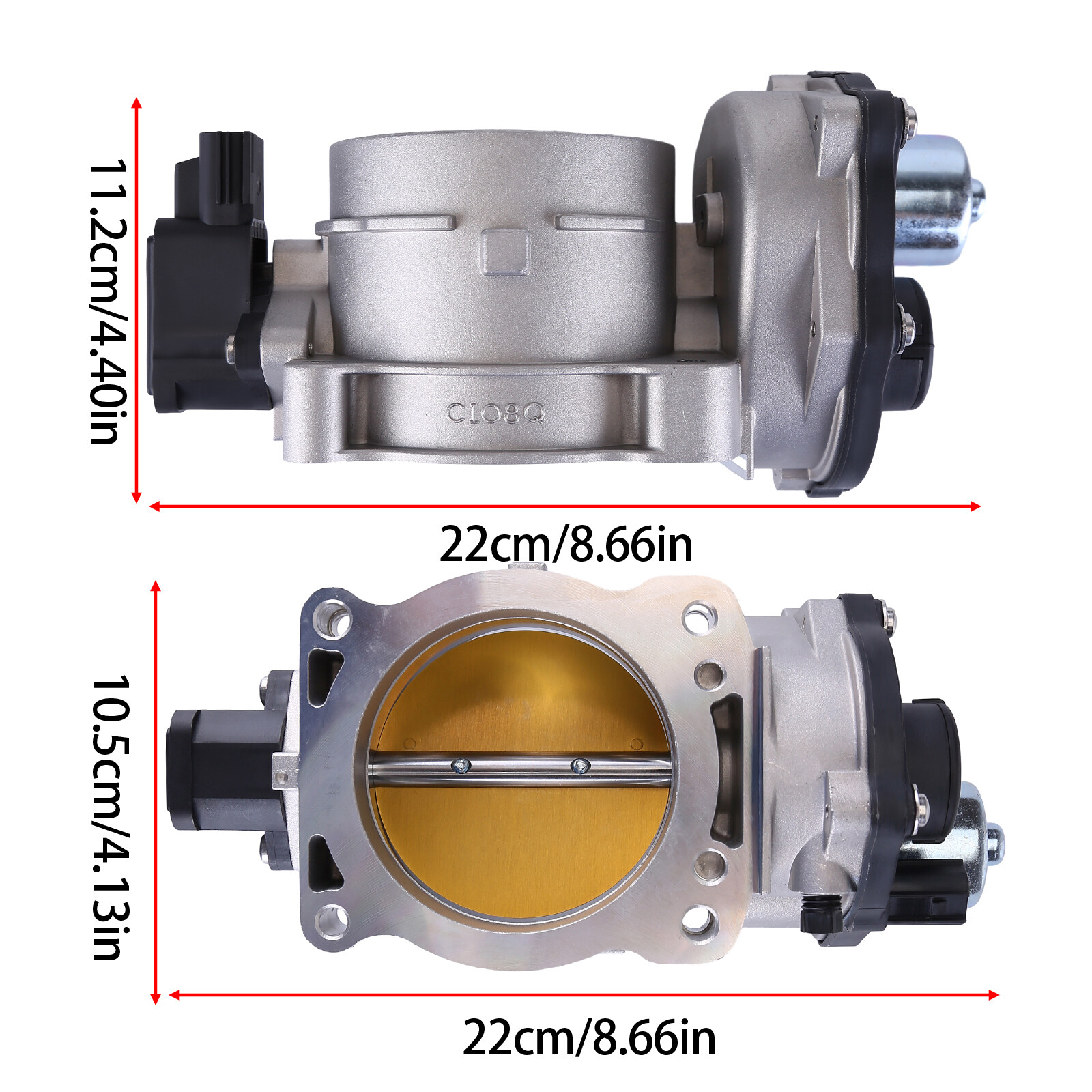 HEAVY DUTY V8 THROTTLE BODY ASSEMBLY FOR FORD BA BF FG FALCON V8 5.4L ...