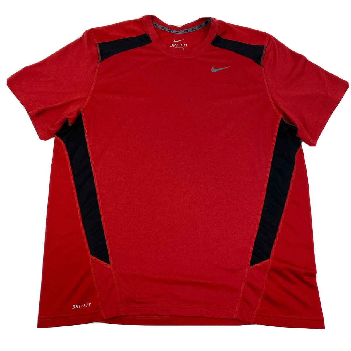 dri fit red and black