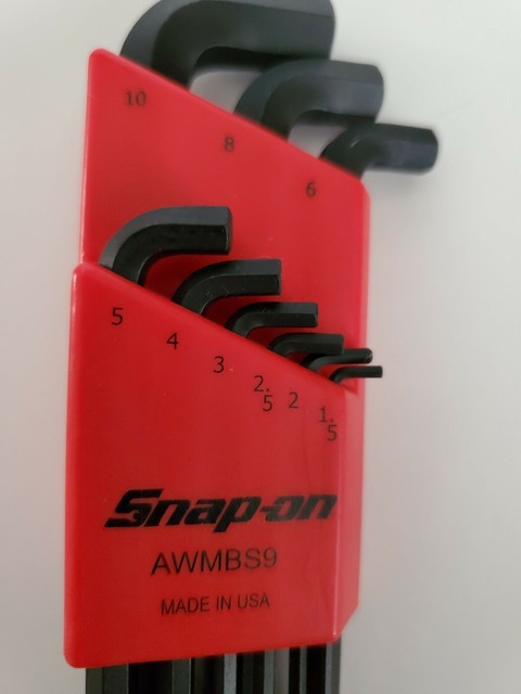 Snap-on 9pc Metric Double Ball Hex Key Set DBHM9 for sale online | eBay