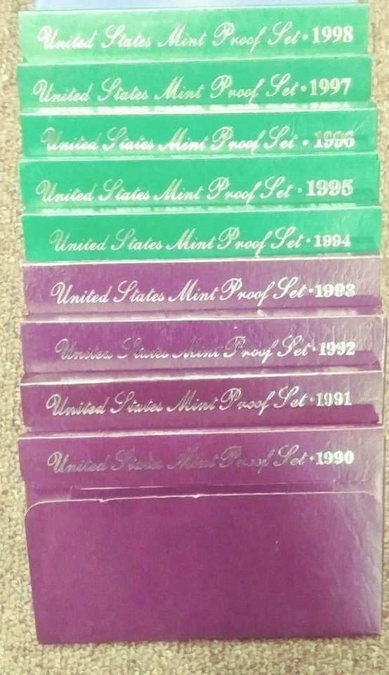 ONE U.S. PROOF SET from Estate Hoard-Our Choice-Proof Set Lot Dates ...