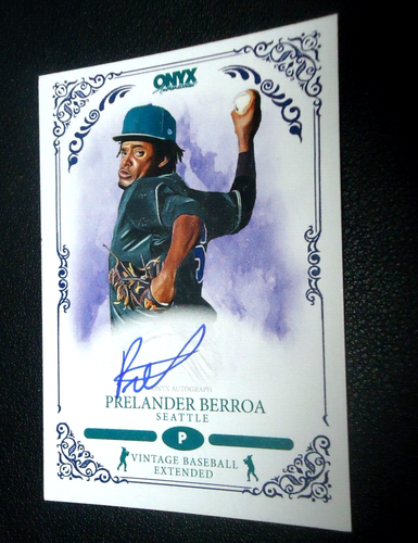 Prelander Berroa 2022 ONYX VINTAGE EXTENDED BLUE AUTO #VAPB | eBay