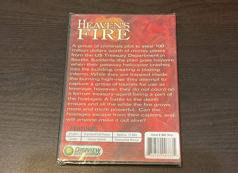 Heaven's Fire NEW SEALED DVD Eric Roberts, Jurgen Prochnow, Venus Turzo ...