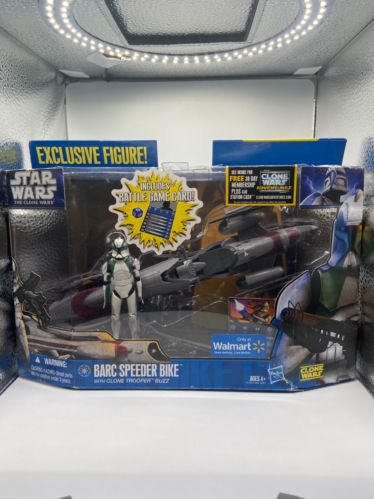 Star Wars The Clone Wars Barc Speeder Bike with Clone Trooper Buzz 2009 ...