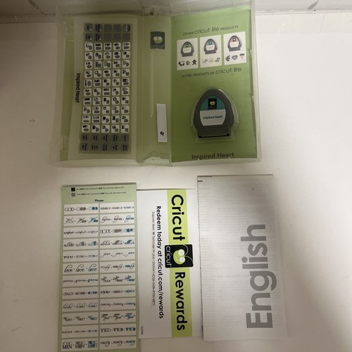 Cricut Lite Cartridge “Inspired Heart”Complete Provo Craft Religious ...