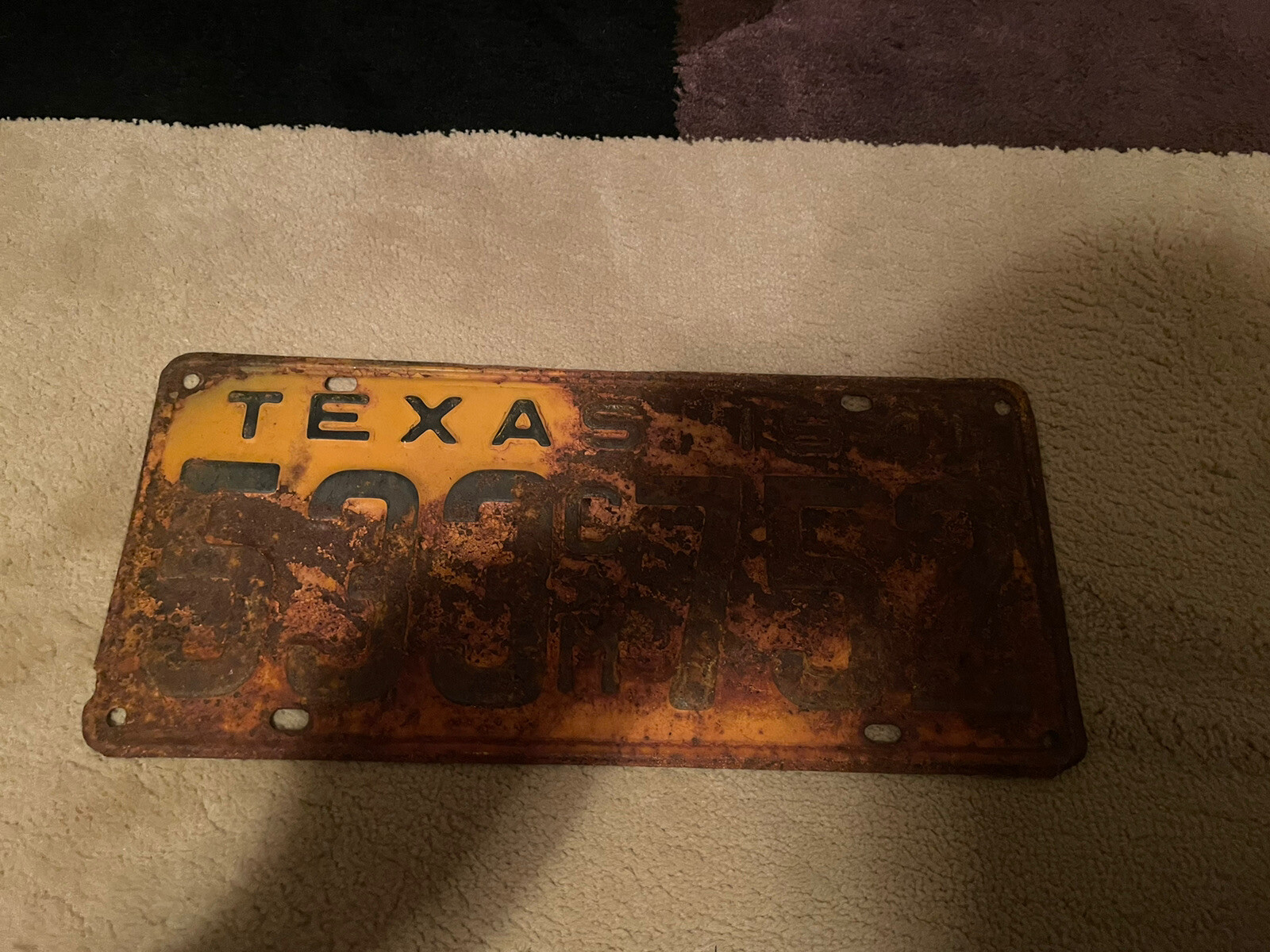 1941 TEXAS COMMERCIAL LICENSE PLATE 533 752 | eBay