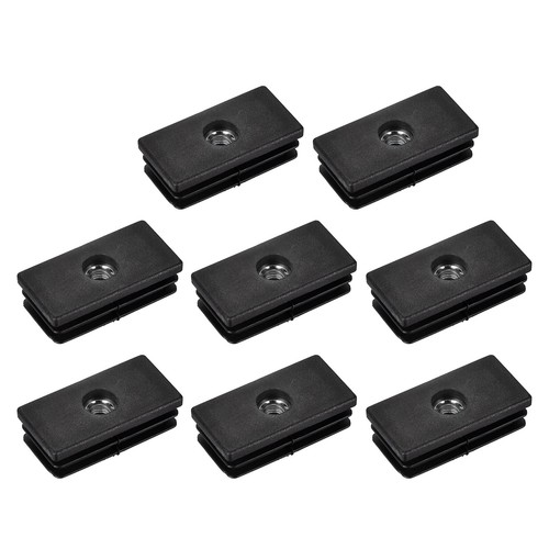 8Pcs 1.97"x0.98" Caster Insert with Thread, Rectangle M8 Thread for ...
