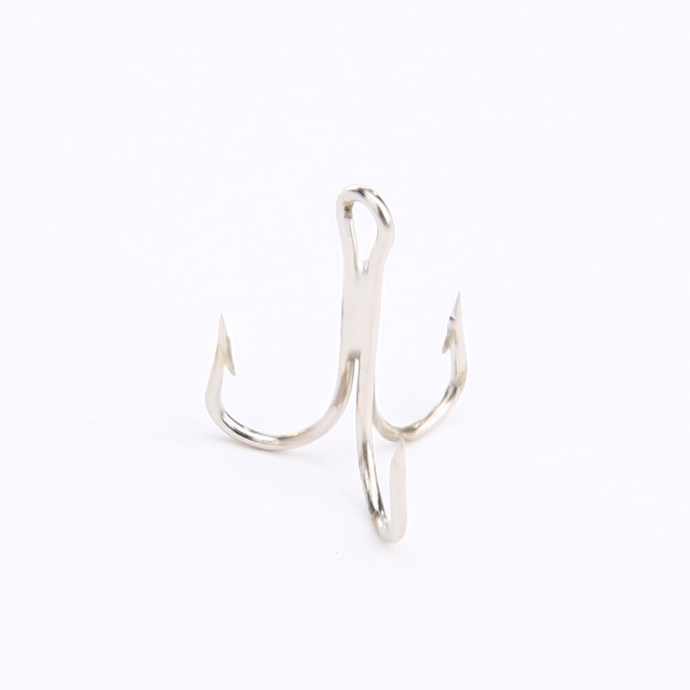 50pcs Barbed Crank Sharp Fishing Hooks Tackles with 3 Anchors (10#) | eBay