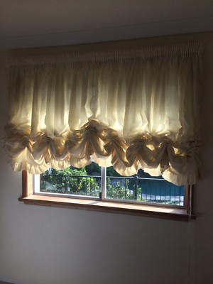 AUSTRIAN BLIND FESTOON CURTAIN 2.8m Width x 1.8m Drop – ADJUSTABLE ...