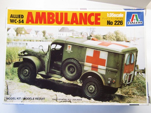 Italeri 1:35 Scale WWll Allied WC-54 Ambulance Model Kit # 226 | eBay