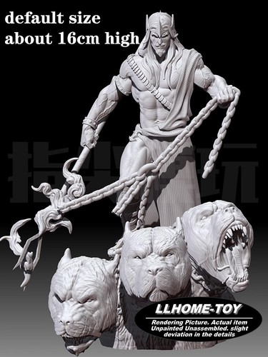 Anime Hades Hold a Cerberus dog stand Resin 3D Print GK Kit Figure ...