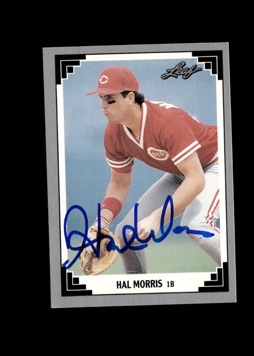 Hal Morris 1991 Leaf Reds authentic autographed card | eBay