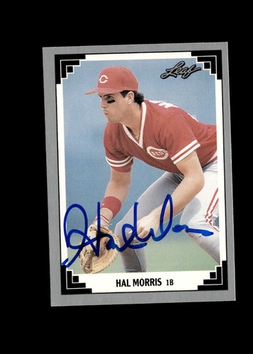 Hal Morris 1991 Leaf Reds authentic autographed card | eBay