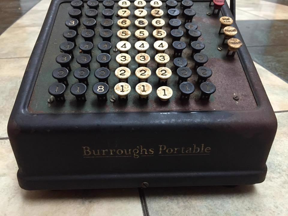 Vintage Burroughs Portable Adding Machine | eBay