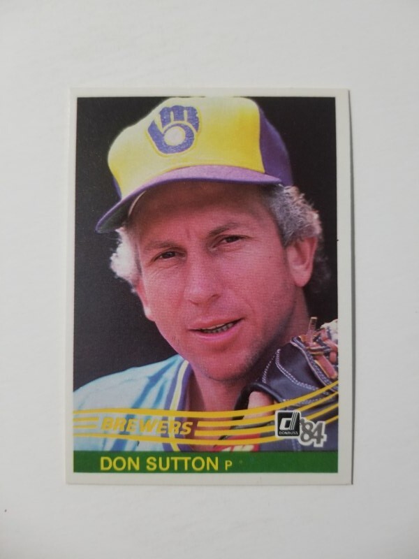 DON SUTTON 1984 DONRUSS BASEBALL CARD #414 MILWAUKEE BREWERS | eBay