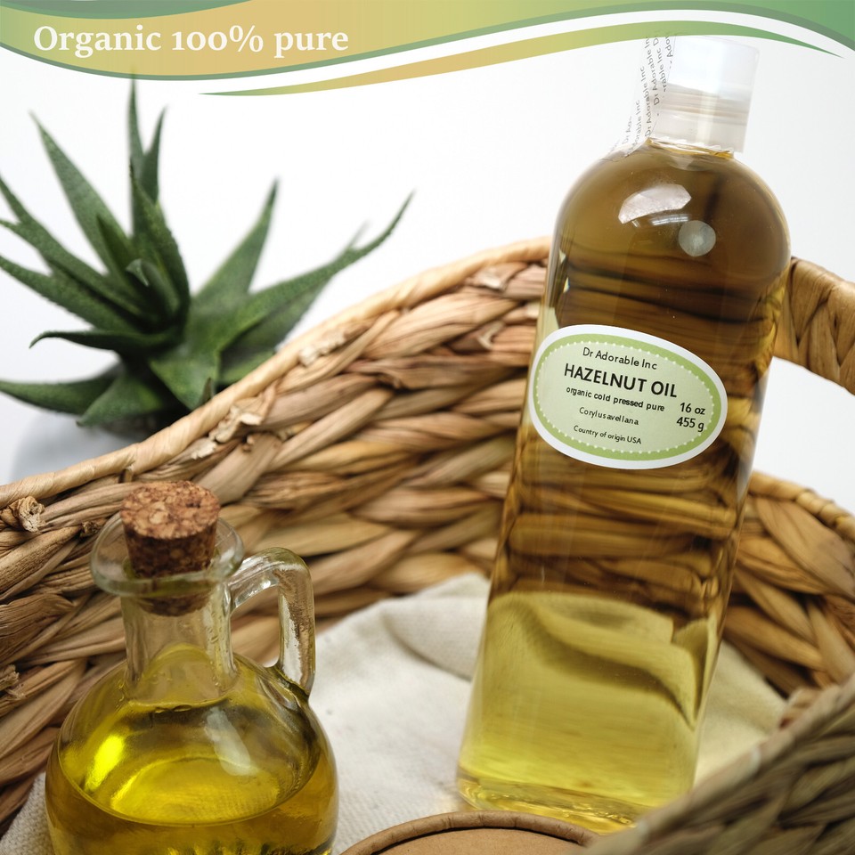 Pure Hazelnut Oil Organic by Dr.Adoroble 2 oz 4 oz up to Gallon Free ...