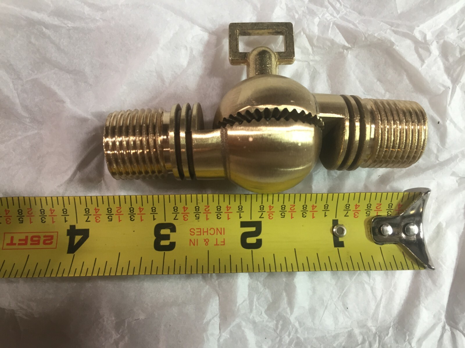 Adjustable swivel joint Lamp Part Brass W/Rachet Grip 1/2" thread both ...