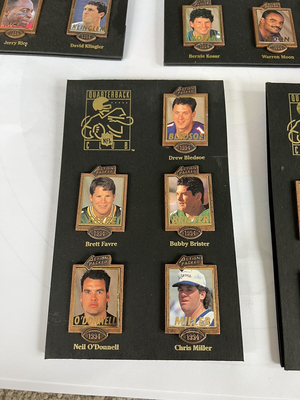 Complete Set Of 25 1994 Action Packed Football Badge Of Honor Pins | eBay