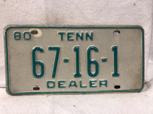 1980 Tennessee Dealer License Plate | eBay