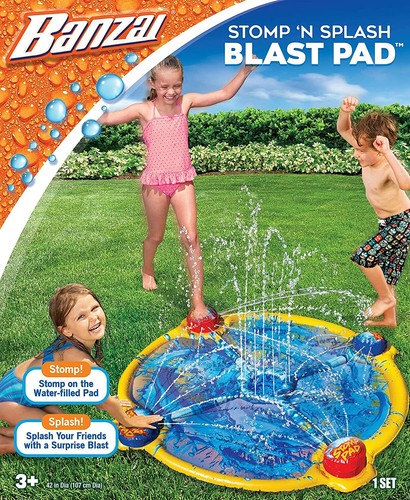 Banzai Water Sprinkler Mat Stomp N Splash Blast Pad 42” Outdoor -New ...