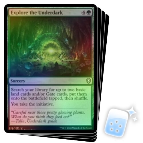 FOIL EXPLORE THE UNDERDARK X4 Commander Legends: Battle For Baldur's ...