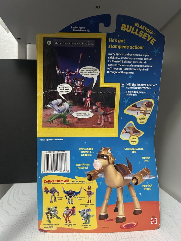 Toy Story 2 Rocket Force Blastoff Bullseye by Mattel 1999 VINTAGE | eBay