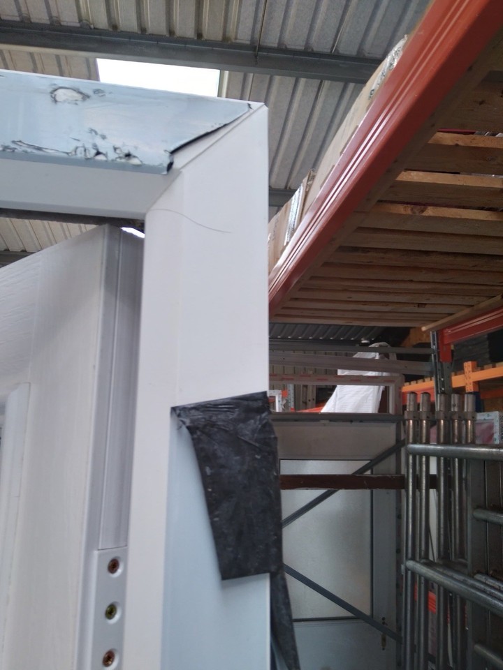 CLEARANCE DOOR-SETS! White UPVC Composite Front Door 2070nm X 820mm ...