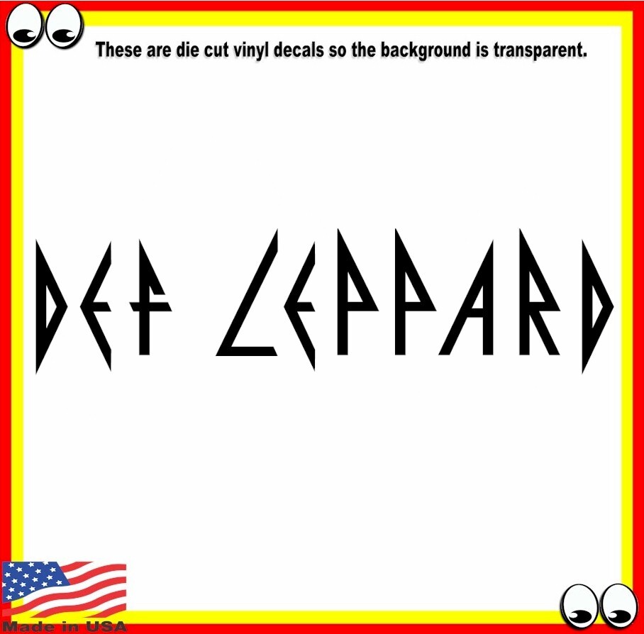 Def Leppard Sticker Decal for car van truck tool box lunch locker | eBay