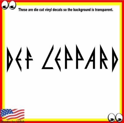 Def Leppard Sticker Decal for car van truck tool box lunch locker | eBay