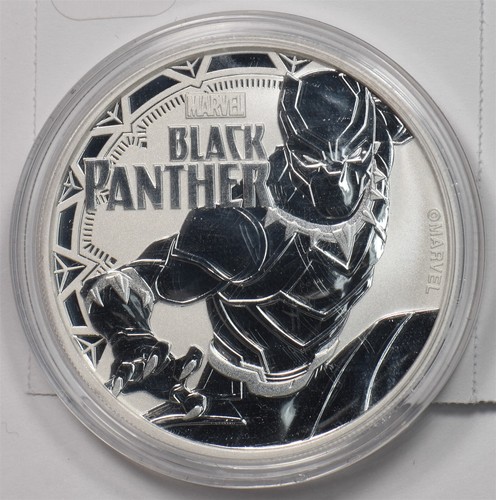 Tuvalu 2018 Silver ASW 1oz Dollar Black Panther 1533 combine shipping ...