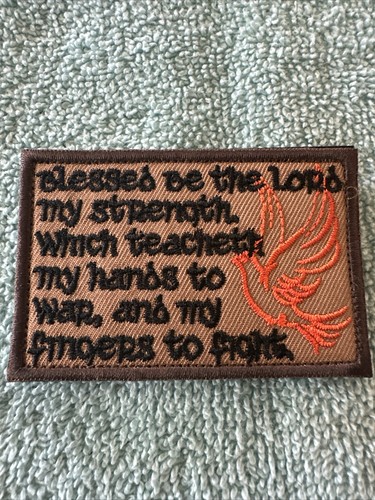 BLESSED BE THE LORD American Hook & Loop Morale Patch | eBay