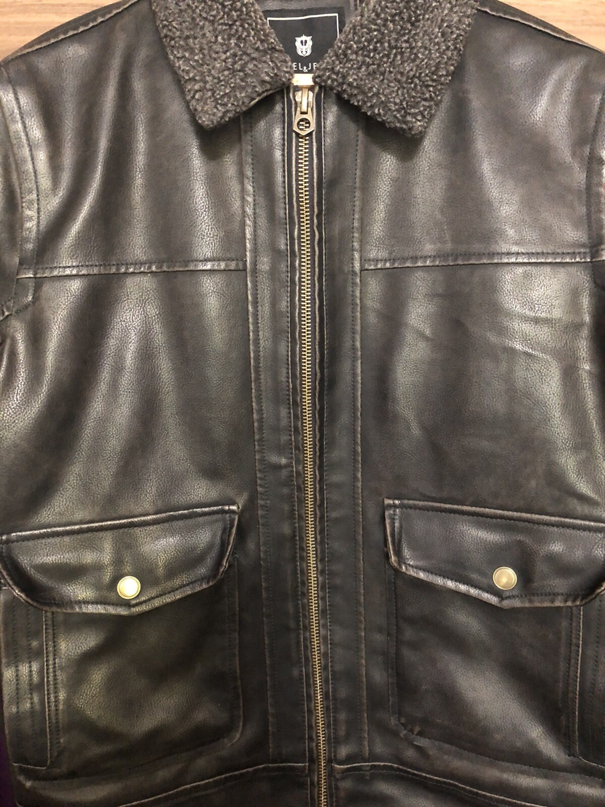 Steel And Jelly Mens Leather Jacket Large | eBay