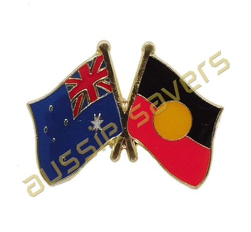 AUSTRALIA / ABORIGINAL FLAG HAT PIN / BADGE - ENAMEL FRIENDSHIP BADGE ...