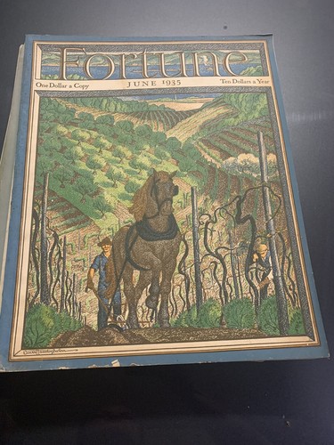 FORTUNE Magazine JUNE 1935 Vintage COLOR ADS Car Liquor Cigarette ...