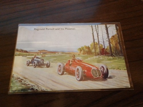 Reg Parnell, 1950s postcard Maserati , Maserati 4CL | eBay