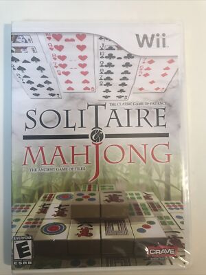 SEALED-SOLITAIRE & MAHJONG - NINTENDO Wii (2008) 650008500370| eBay