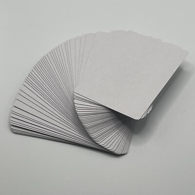20 Blank playing cards - flash cards - (blank on both sides) 5.5cm x 8 ...