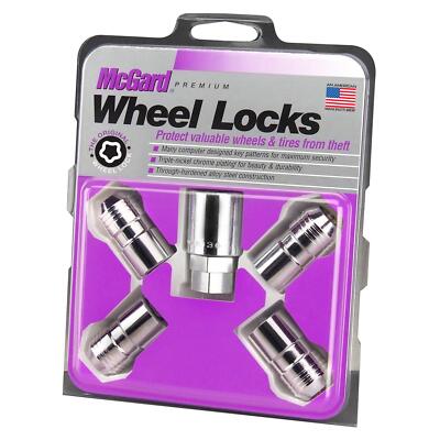McGard Wheel Locks Set of 4 with Key M14 x 1.5 Cone Seat Chrome Finish ...